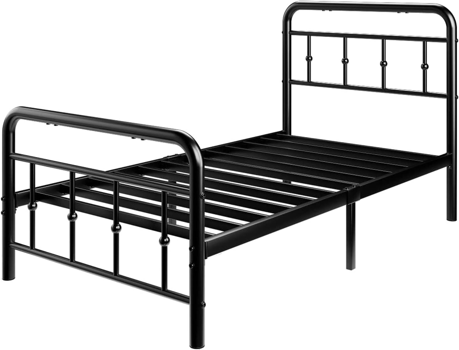 Amazon.com: Catrimown Twin XL Bed Frame with Victorian Style Wrought ...