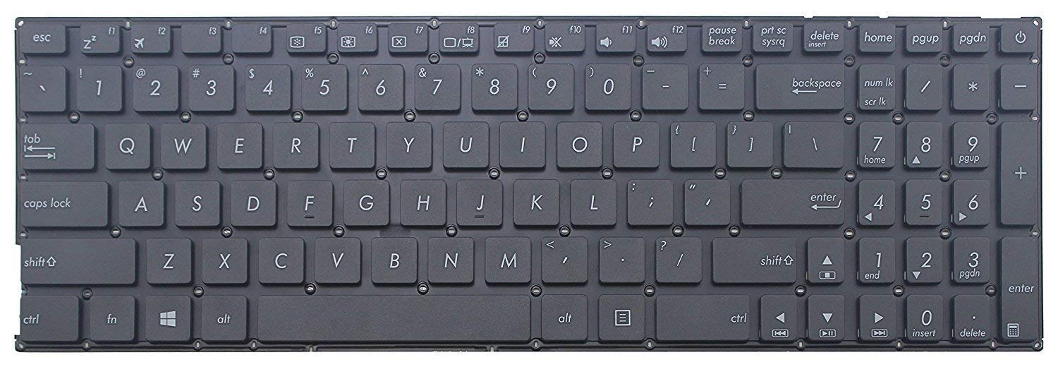 Amazon.com: wangpeng® New US Laptop Keyboard for Dell 0KPP2C 490.00H07 ...