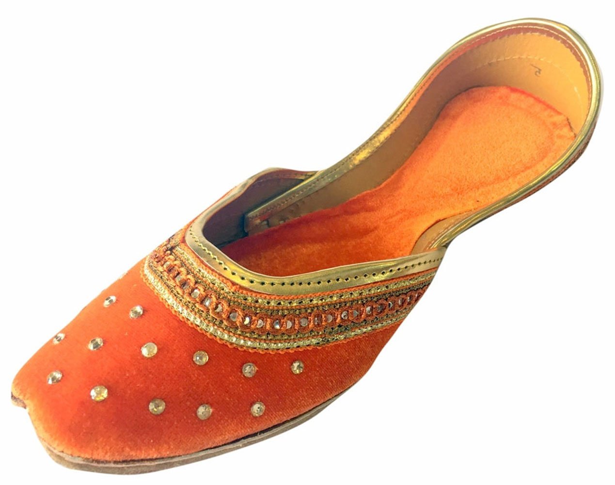 Buy Step n Style Women Flat Velvet Khussa Shoes Punjabi Jutti ...