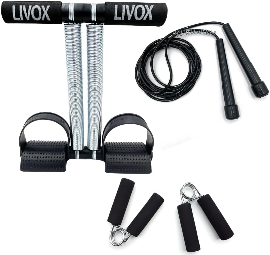 LIVOX Gym Exercise Equipment Set Home Workout Combo Men and Women ...