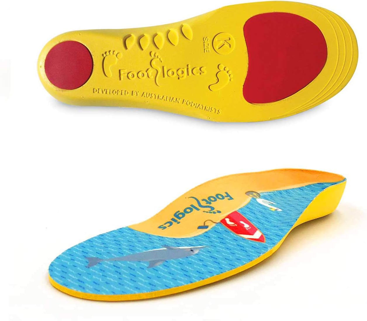 Amazon.com: Footlogics Fun Kids Orthotic Shoe Insoles with Arch Support ...