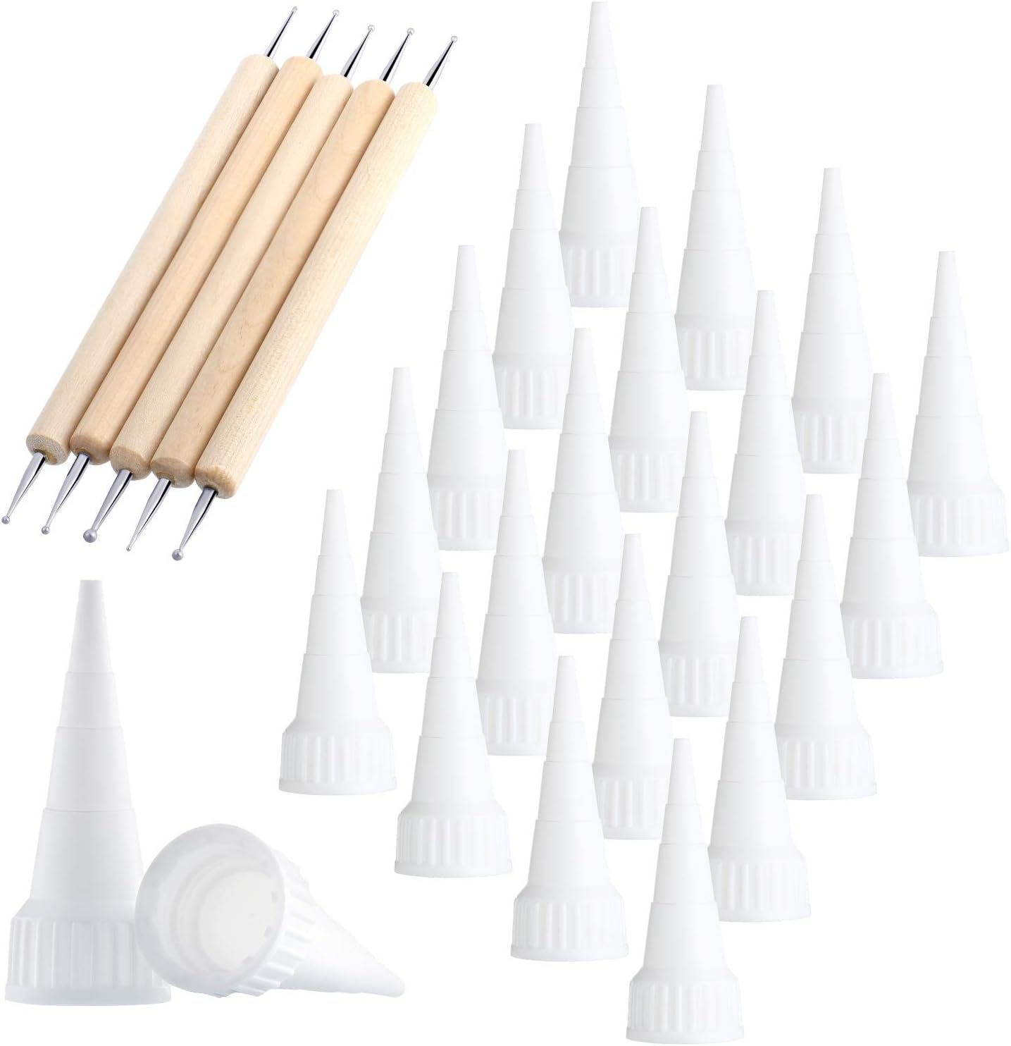 Amazon.com: 20 Pieces Snip Tip Applicator Tips for E6000 Craft Glue 3.7 ...