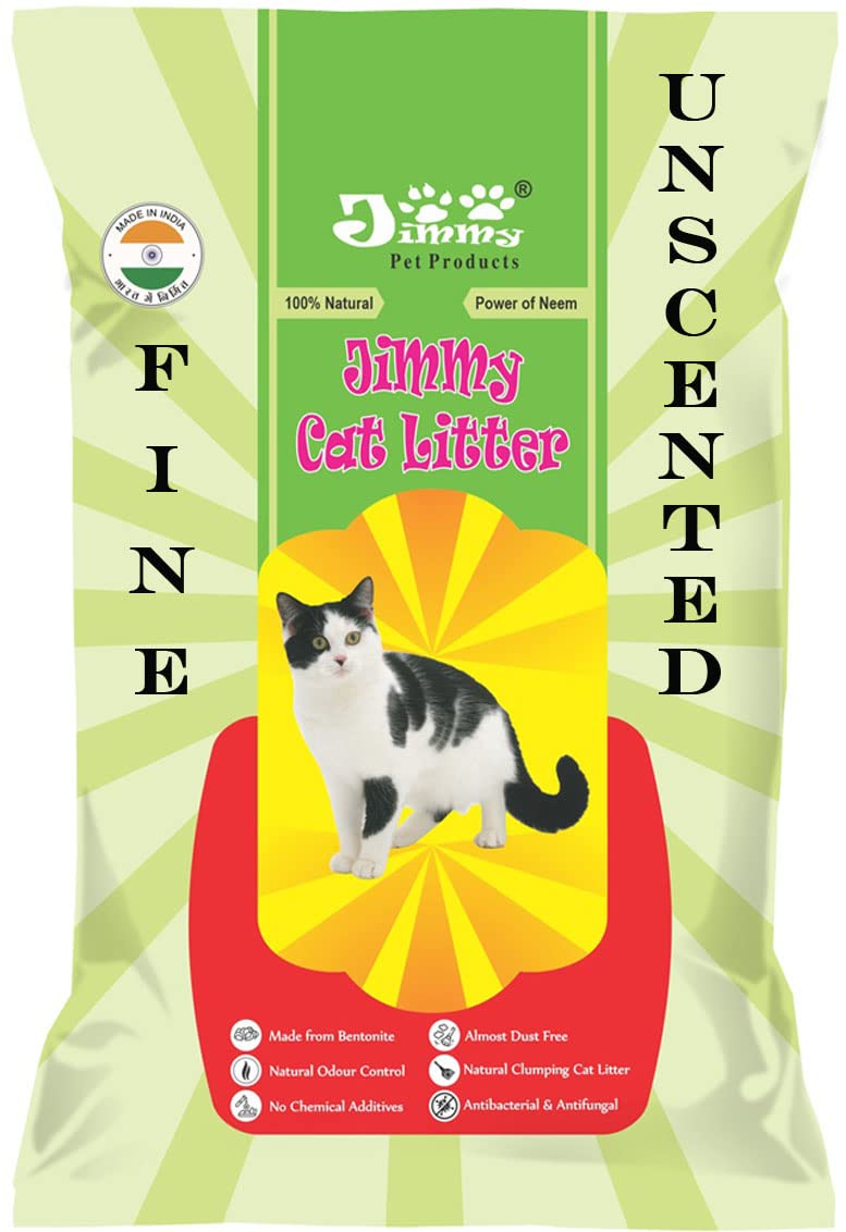 Buy JiMMy Pet Products Clumping Bentonite Cat Litter Sand Fine Litter ...
