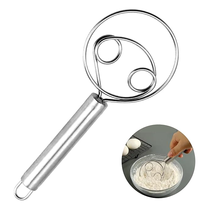 Buy iBuddy Dough Whisk Tool Stainless Steel Atta Maker Tool for Home ...