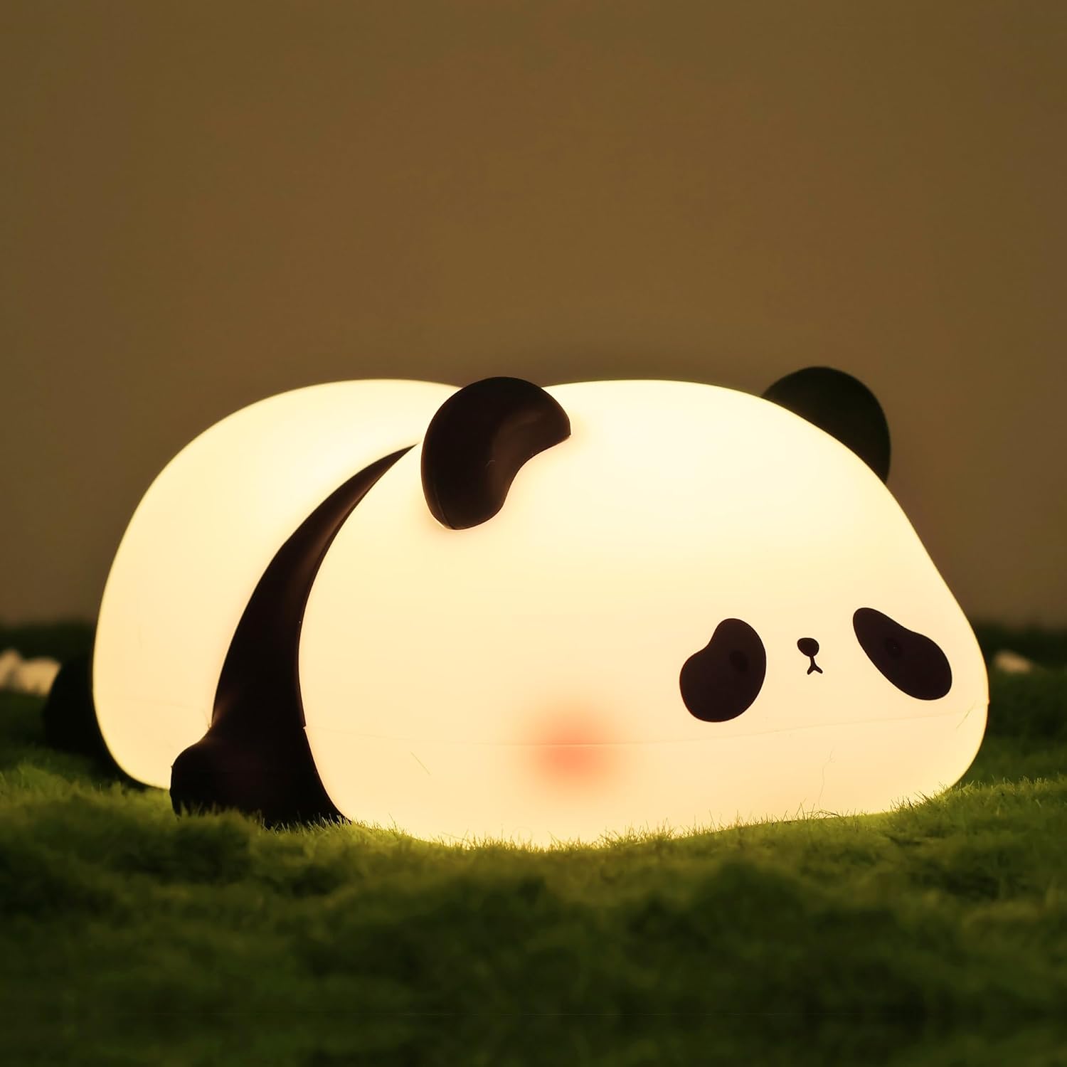 Lampeez Panda Night Light, Cute Panda for Kids, Soft Silicone Dimmable ...