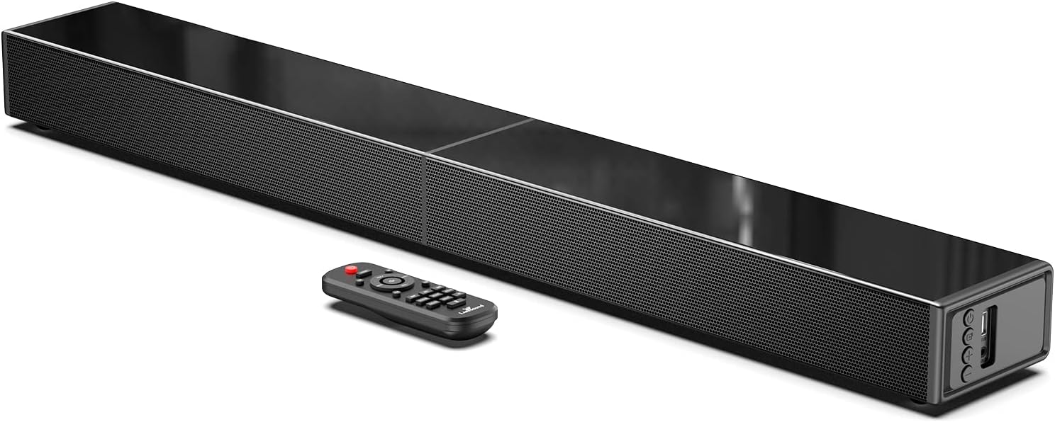 Amazon.com: Littoak HDMI Sound Bar for TV, Bluetooth Small TV Soundbar ...