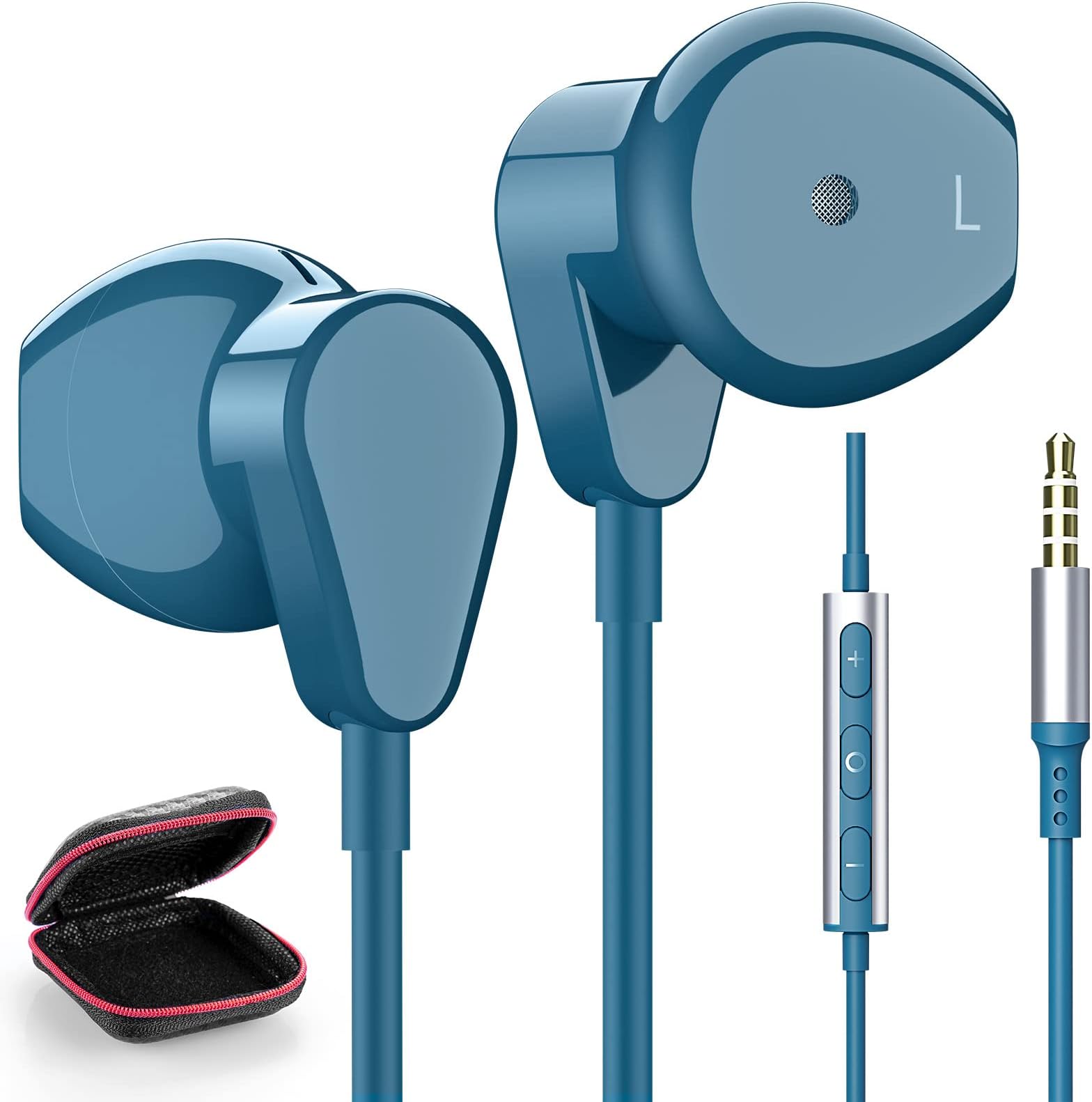 Amazon.com: 3.5mm Headphones Wired Earphones for Samsung Galaxy A25 A15 ...