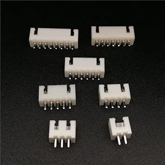 elpart 100psc XH2.54 DIP White Terminal Connector Plug XH-2P/3P/4P/5P/6P/7P/8P/10P 2.54mm Header ...