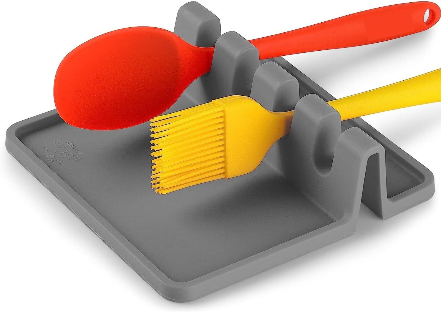 Soporte de Cuchara d Silicona Resistente al Calor, 2 Porta Cucharas de ...