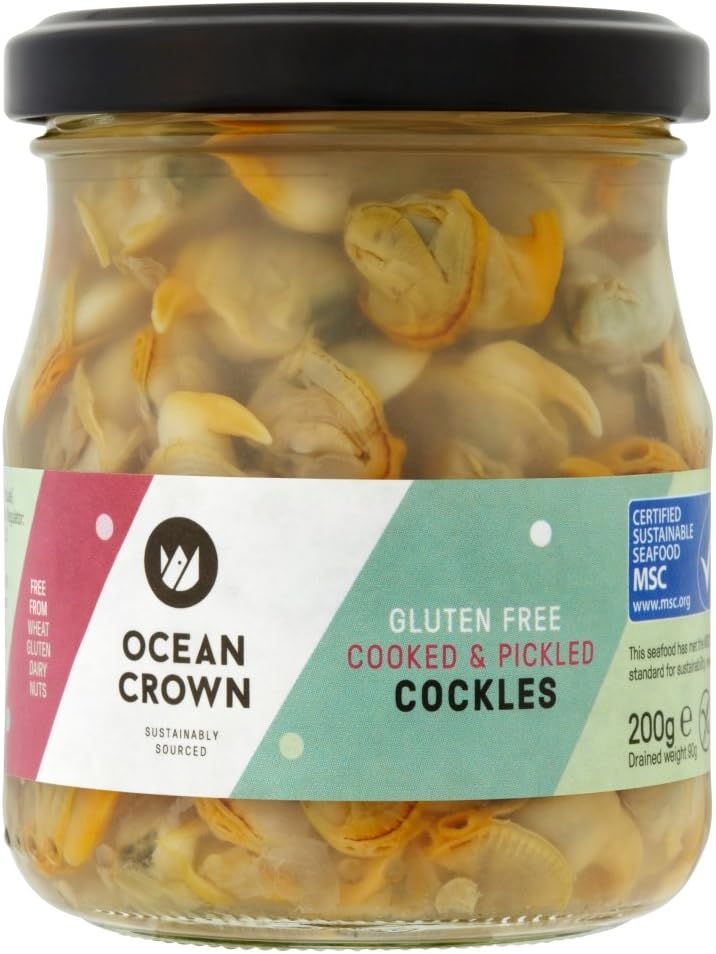 Ocean Crown Cooked and Pickled Cockles, 200g : Amazon.co.uk: Grocery