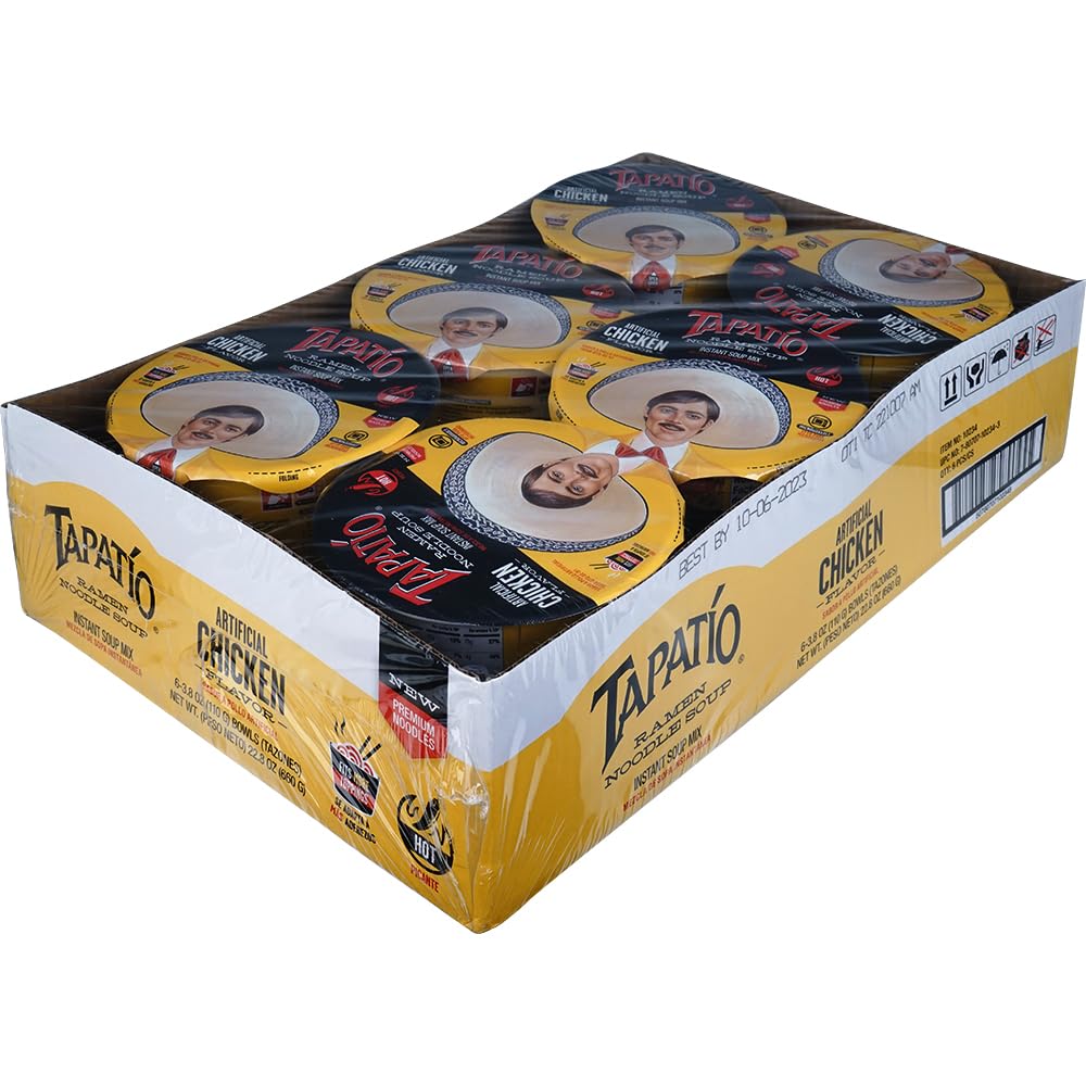 Amazon.com : Tapatio Spicy Ramen Noodle Soup Big Bowl - Chicken Flavor ...