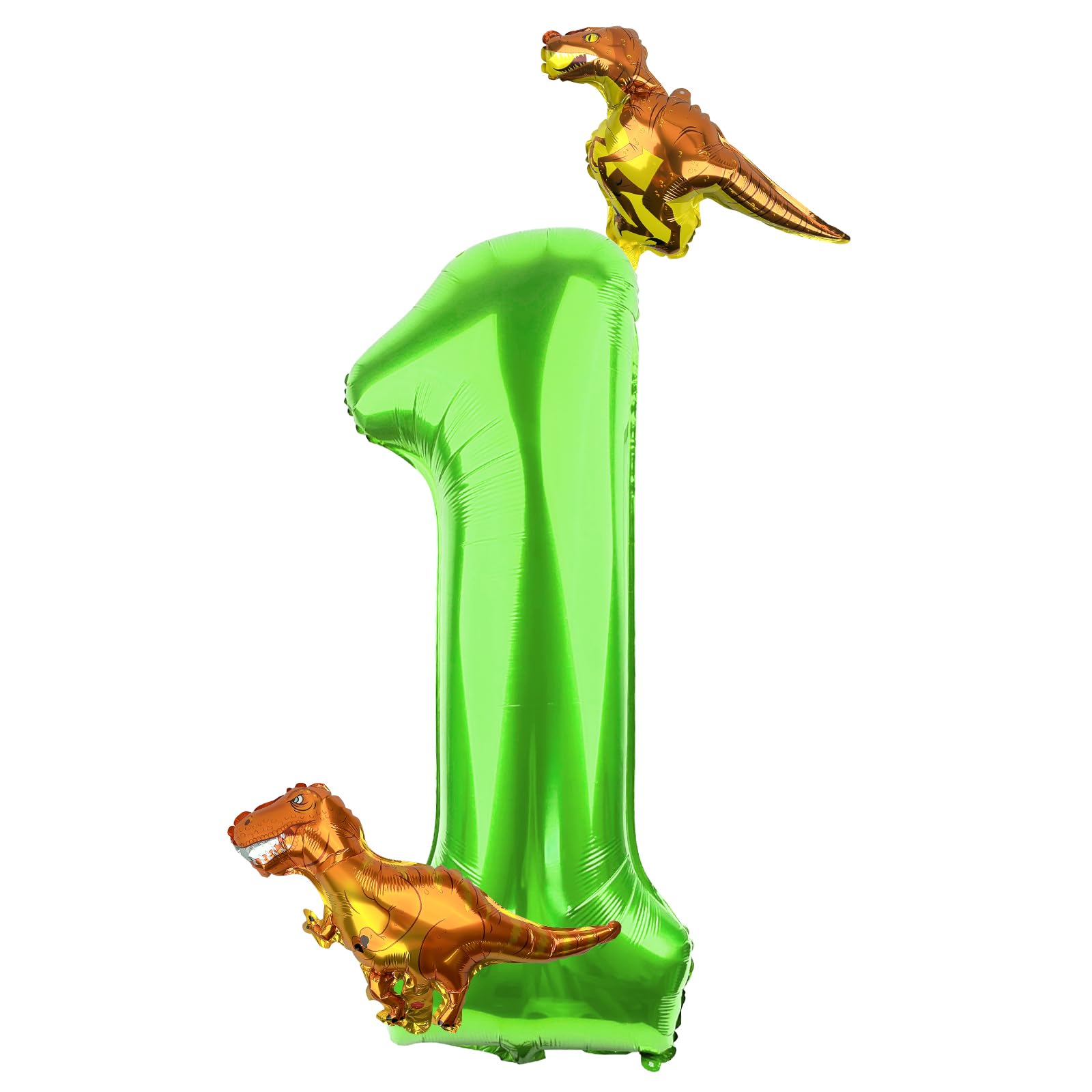 Snapklik.com : Dinosaur Number 1 Ballloon, 40 Inch Green Number 1 ...