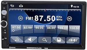 Coche MP5 de 7 Pulgadas Bluetooth FM Radio,2 DIN Car Stereo Soporte ...