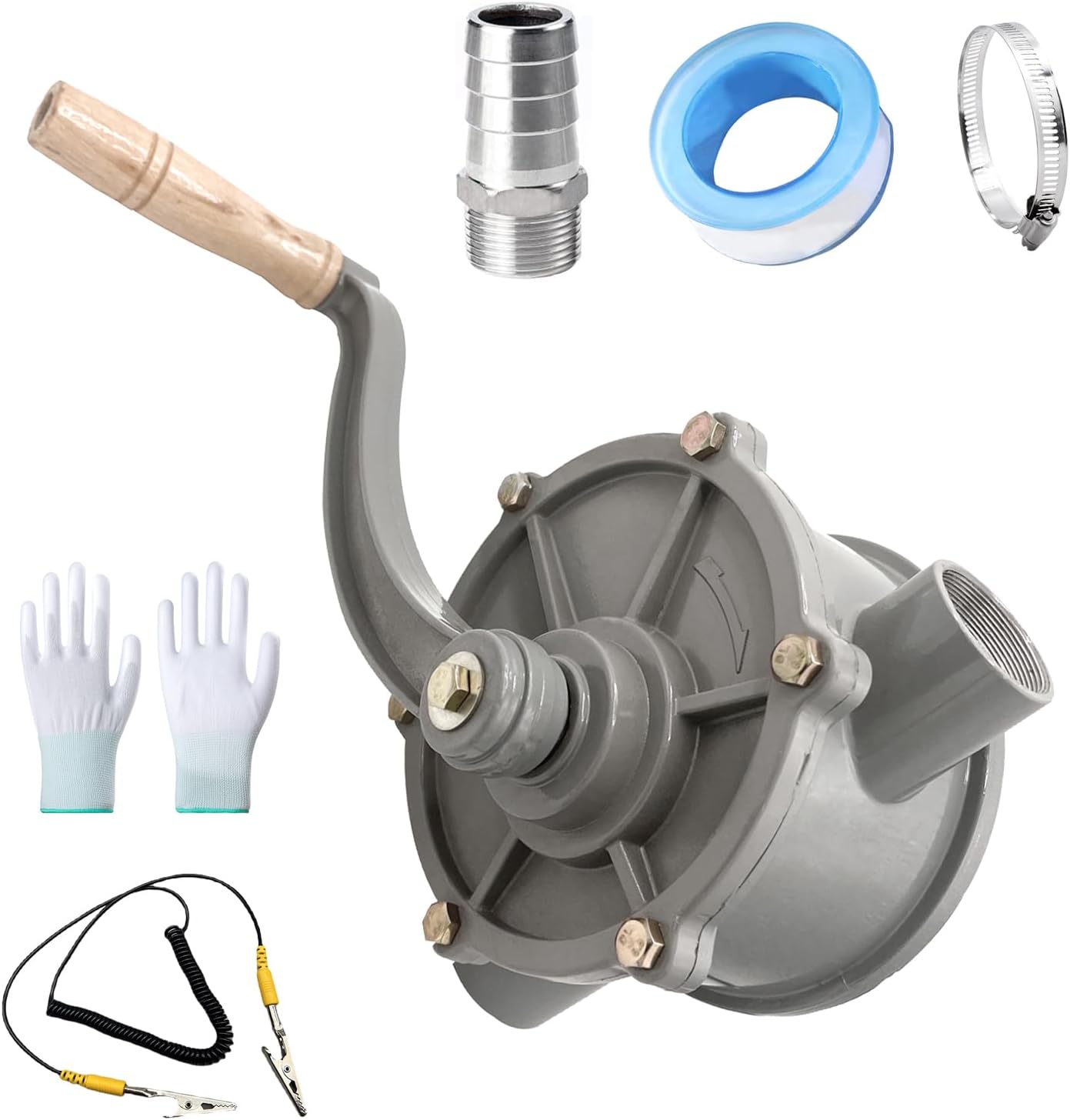 Amazon.com: Gas Caddy Pump, TINJO Hand Gas Diesel Transfer Pump for 30 ...