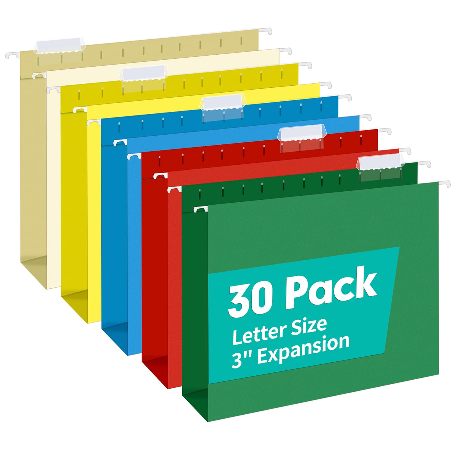 Snapklik.com : HERKKA Extra Capacity Hanging File Folders, 30 Pack ...