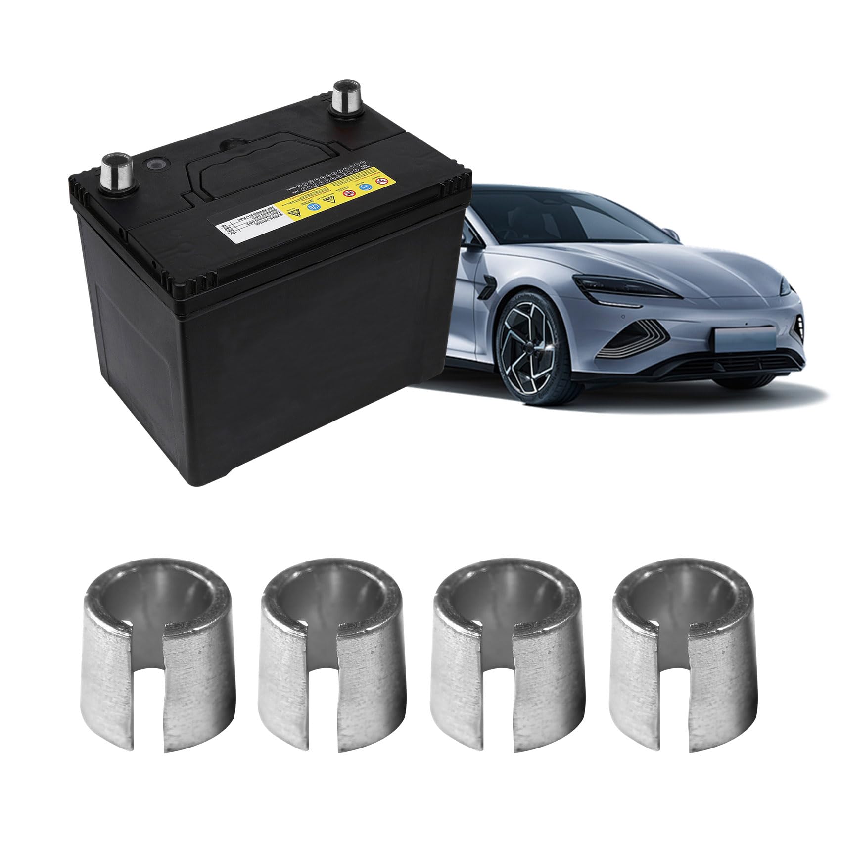Amazon.com: 2Pairs Battery Post Shims, Battery Terminal Adapter, Car ...