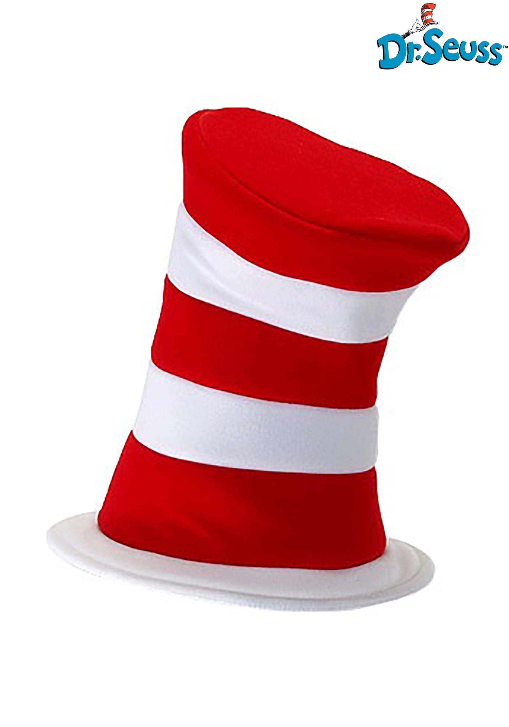 Dr. Seuss The Cat in The Hat Deluxe Velboa Red & White Striped ...