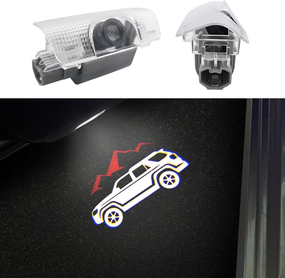 Amazon.com: 2PCS Never Fade Door Lights Logo for Dodge Challenger 2015 ...