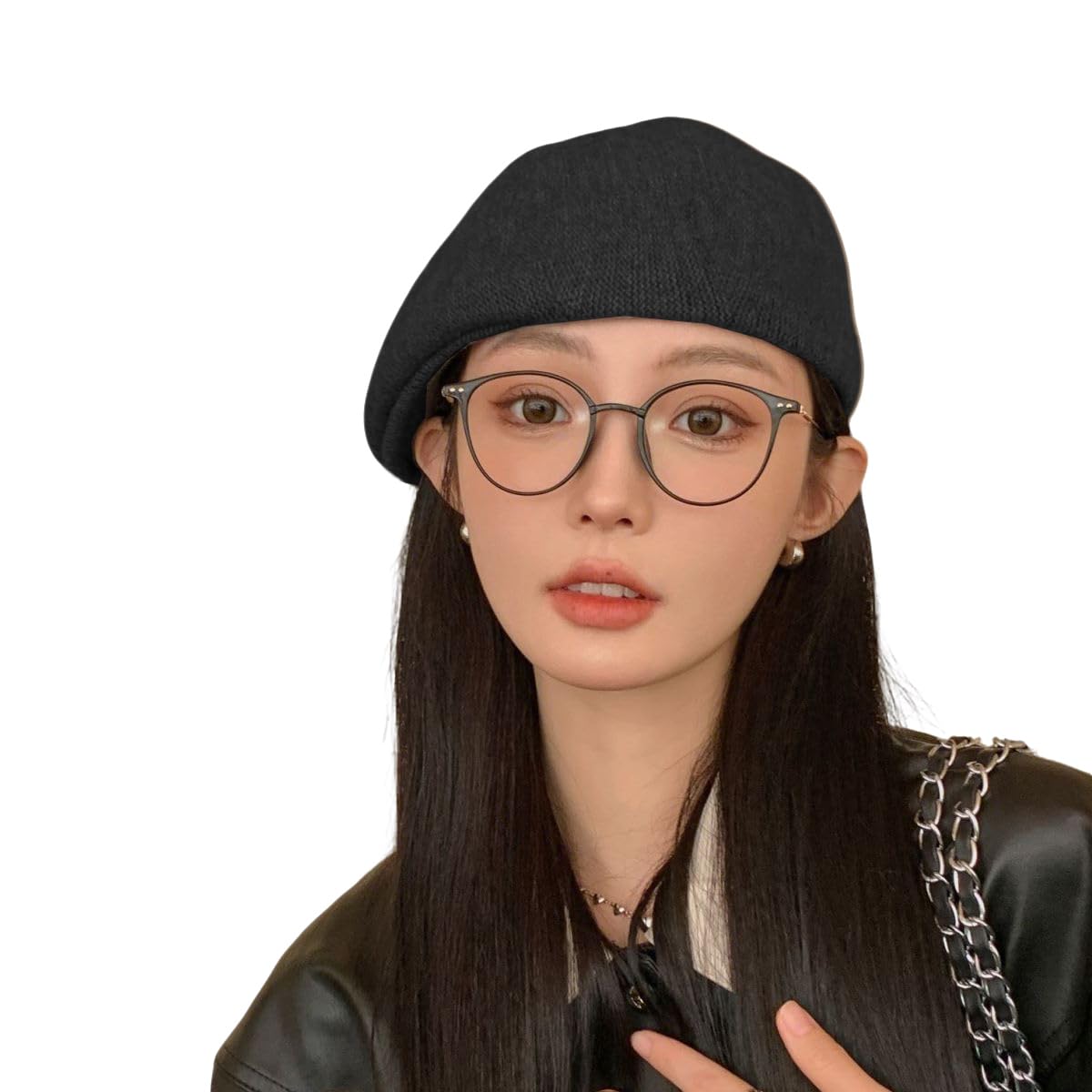 Amazon | [shefun] レディース ニット帽 つば付き ベレー帽 大きいサイズ 小顔効果 通勤 春 秋 冬 防寒 帽子 ニット帽子レディース 柔らかい 毛糸の帽子 JP236 ...