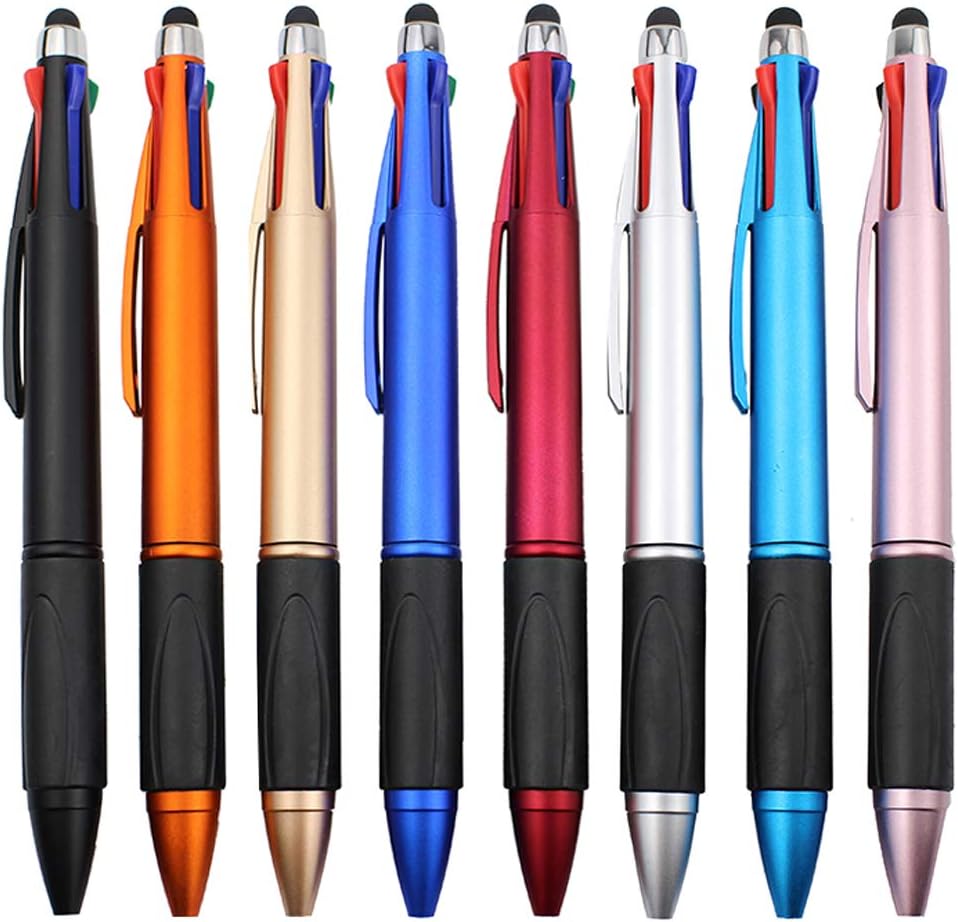 Amazon.com: MiSiBao 4-Color Ballpoint Pen Multi Colored Pens in One ...