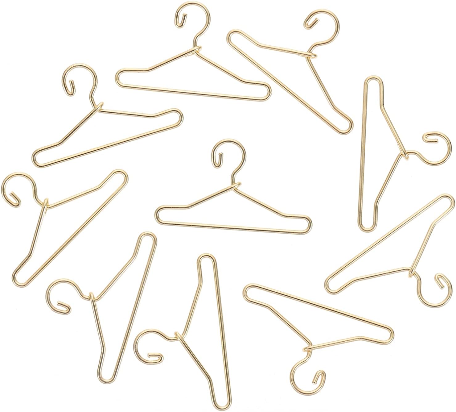 Amazon.com: EXCEART Clothes Hanger 50pcs Doll Clothes Hangers Cute ...