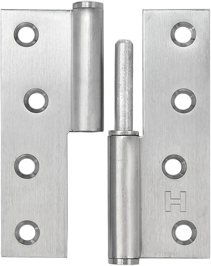 6 Pack Lift Off Door Hinges 4", Heavy Duty Stainless Steel Detachable H ...