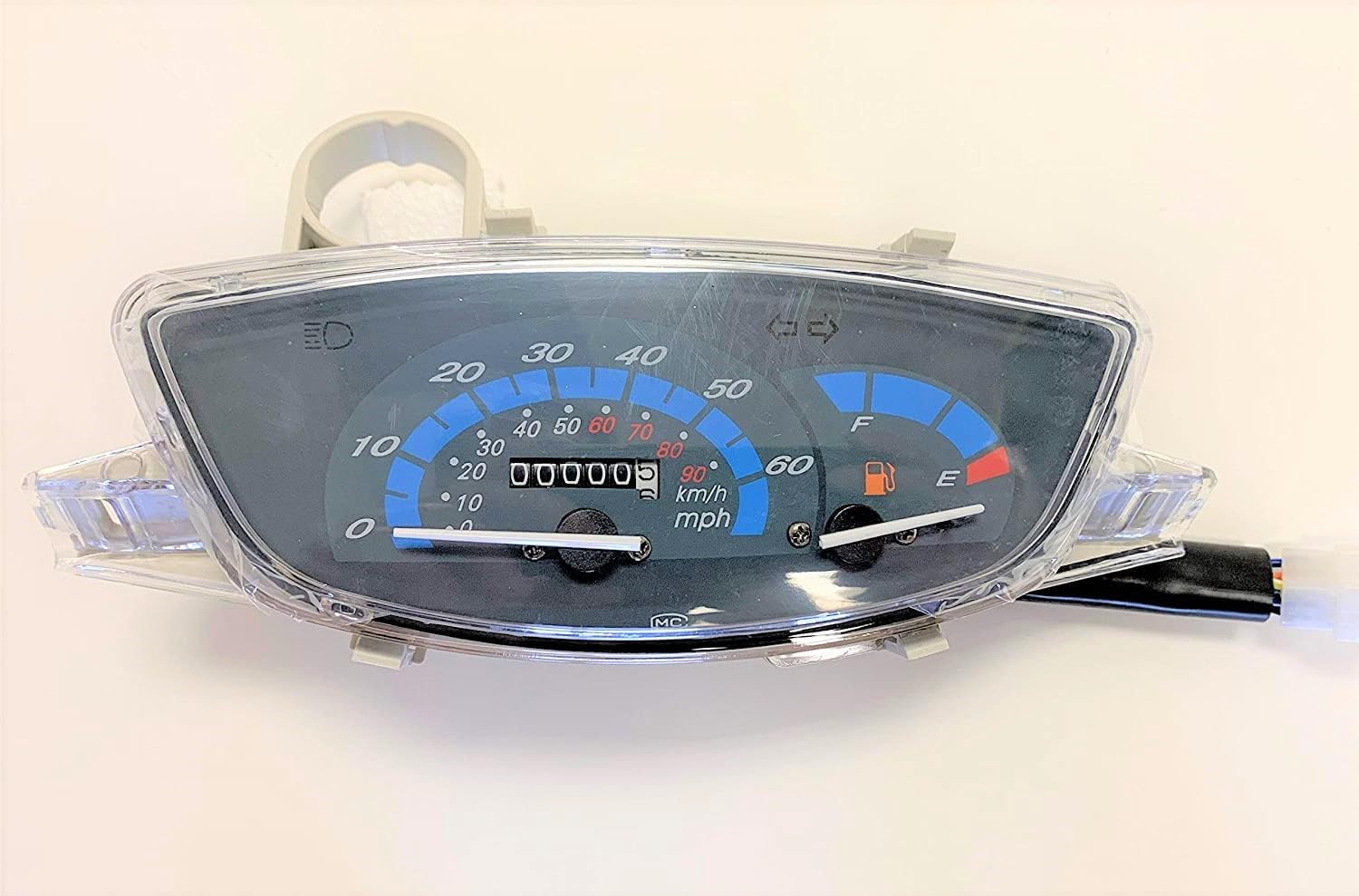 Amazon.com: Speedometer Gauge Assembly 50CC 139 9 pin Connector 8 Wires ...