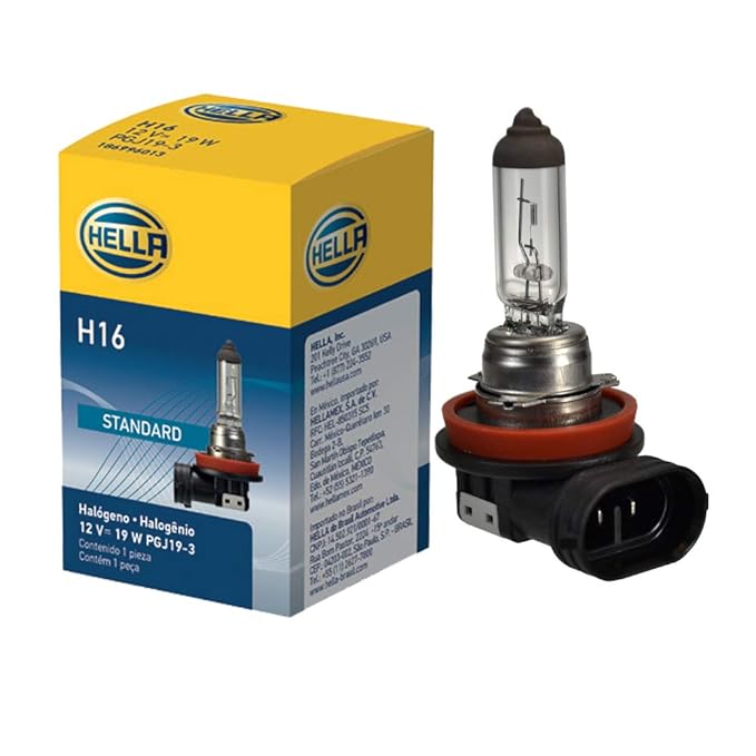HELLA H16 Standard Halogen Bulb, 12 V, 19W : Amazon.in: Car & Motorbike
