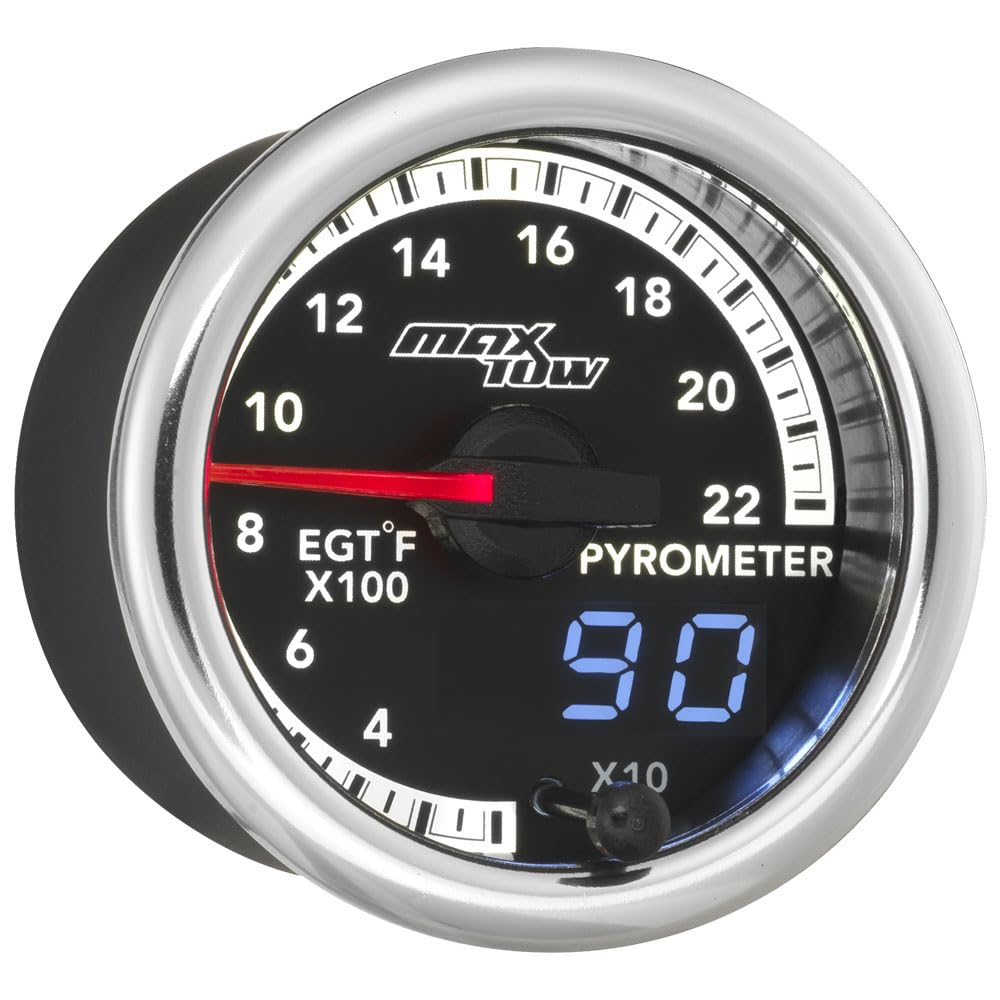 Amazon.com: MaxTow Match 2200 F Pyrometer Exhaust Gas Temp Gauge Kit ...