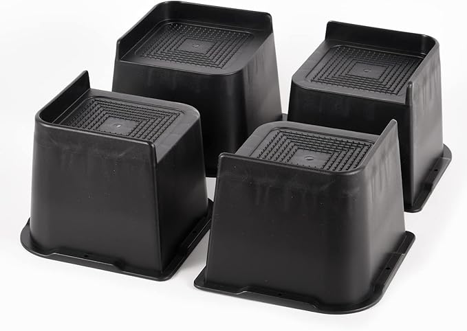 Amazon.com: LUCKYQTQH Bed Risers Oversized, Furniture Risers 4 Inch ...