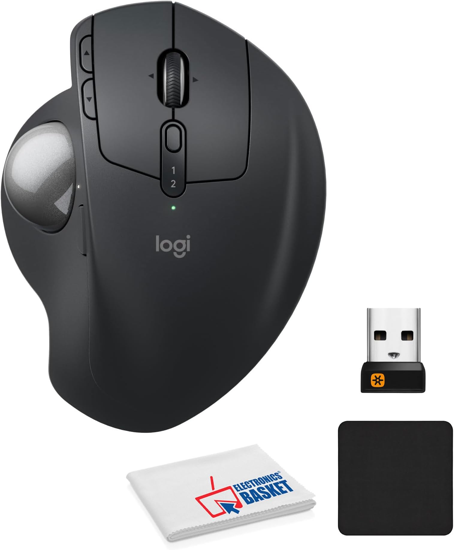 Amazon.com: Logitech MX Ergo S Wireless Trackball Mouse, 2.4 dpi Laser ...