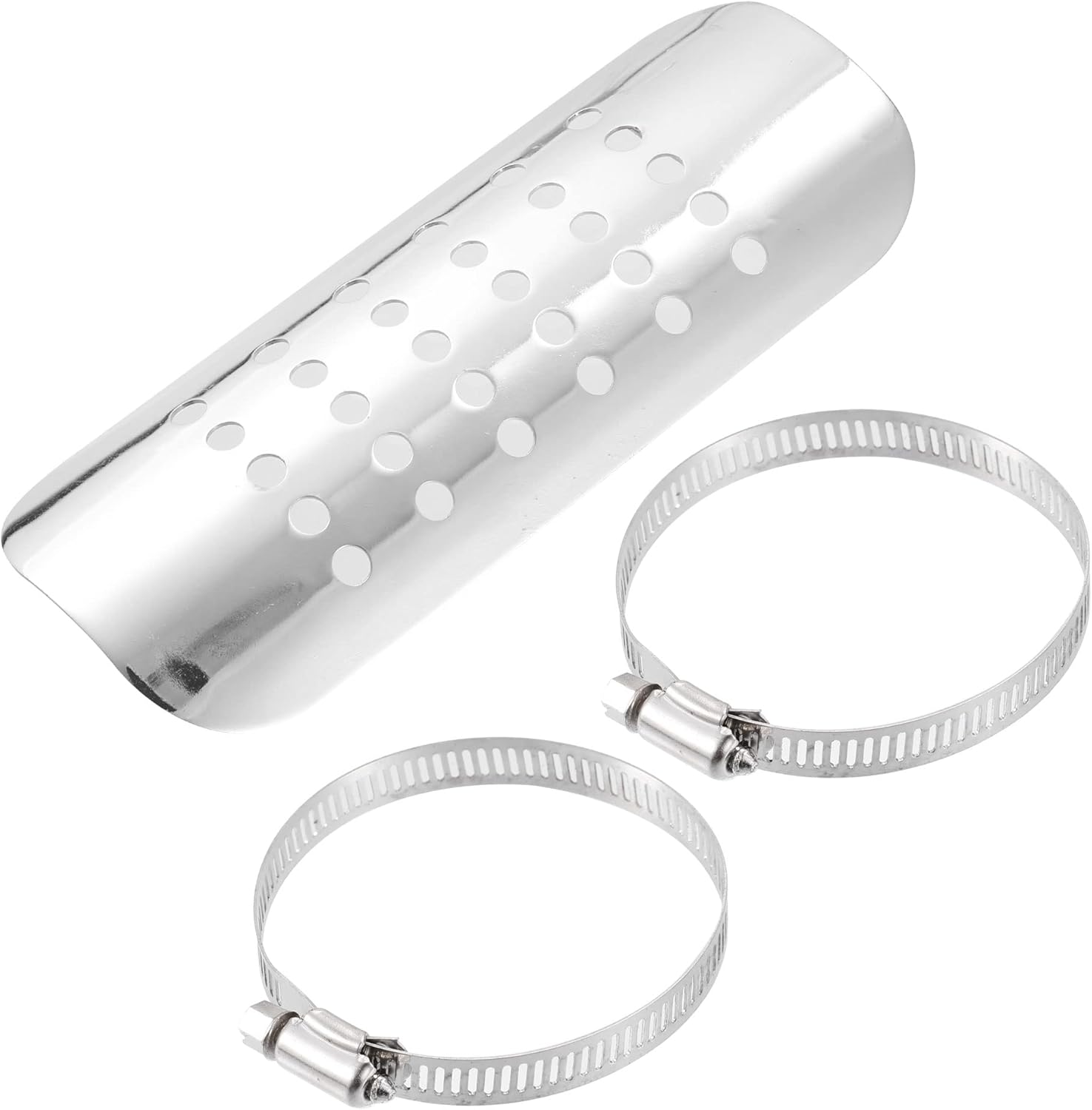 Amazon.com: X AUTOHAUX 1 Set Universal Motorcycle Exhaust Heat Shield ...