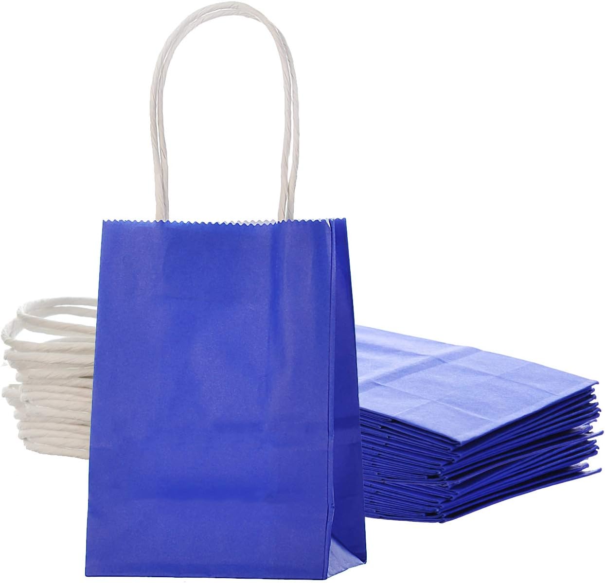 Amazon.com: AWELL Small Blue Paper Bag with Handle 6x4.5x2.5 inch for ...