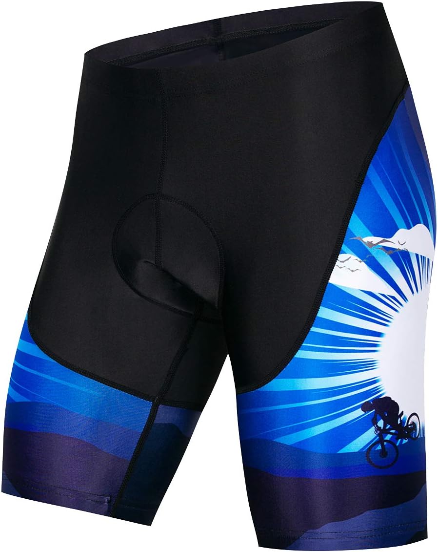 Amazon.com: Men's Cycling Shorts Bicycle Riding Half Pants 4D Gel Padded Biking Clothes Cycle ...