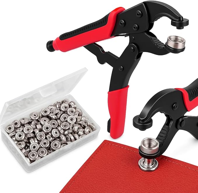 Amazon.com: Heavy‑Duty Adjustable Snap Fastener Tool Kit – Includes ...