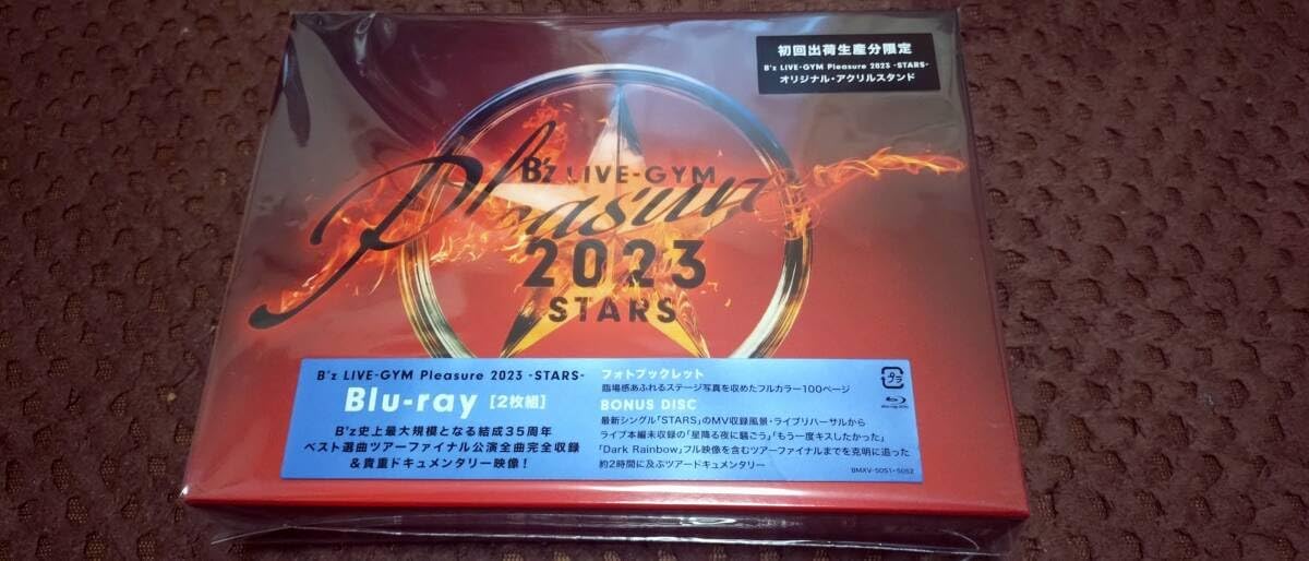 Amazon.co.jp: B’z LIVE-GYM Pleasure 2023 STARS Blu-ray ブルーレイ 2枚組 初回限定盤（美品 ）B’z LIVE-GYM Pleasure ...
