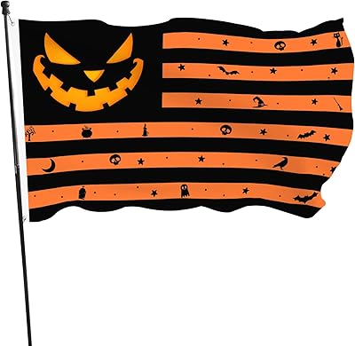 Amazon.com : Halloween Flag 3x5 Outdoor Double Sided Scary Halloween ...