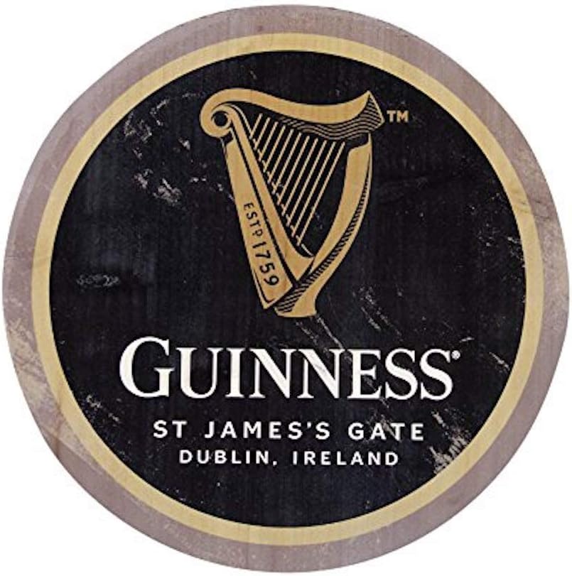 Amazon.com: Guinness Wooden Bottle Top Bar Sign Wall Art 12 inch (Harp ...