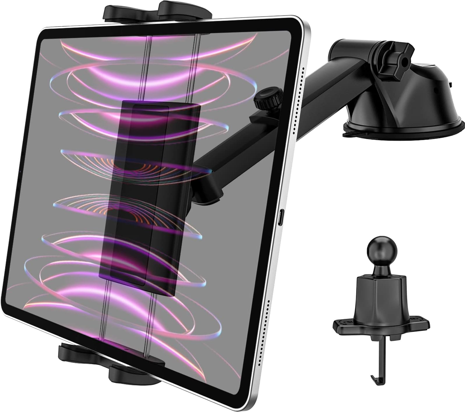 Amazon.com: Aozcu Car Tablet Mount for Dashboard Air Vent, 3 in 1 ...