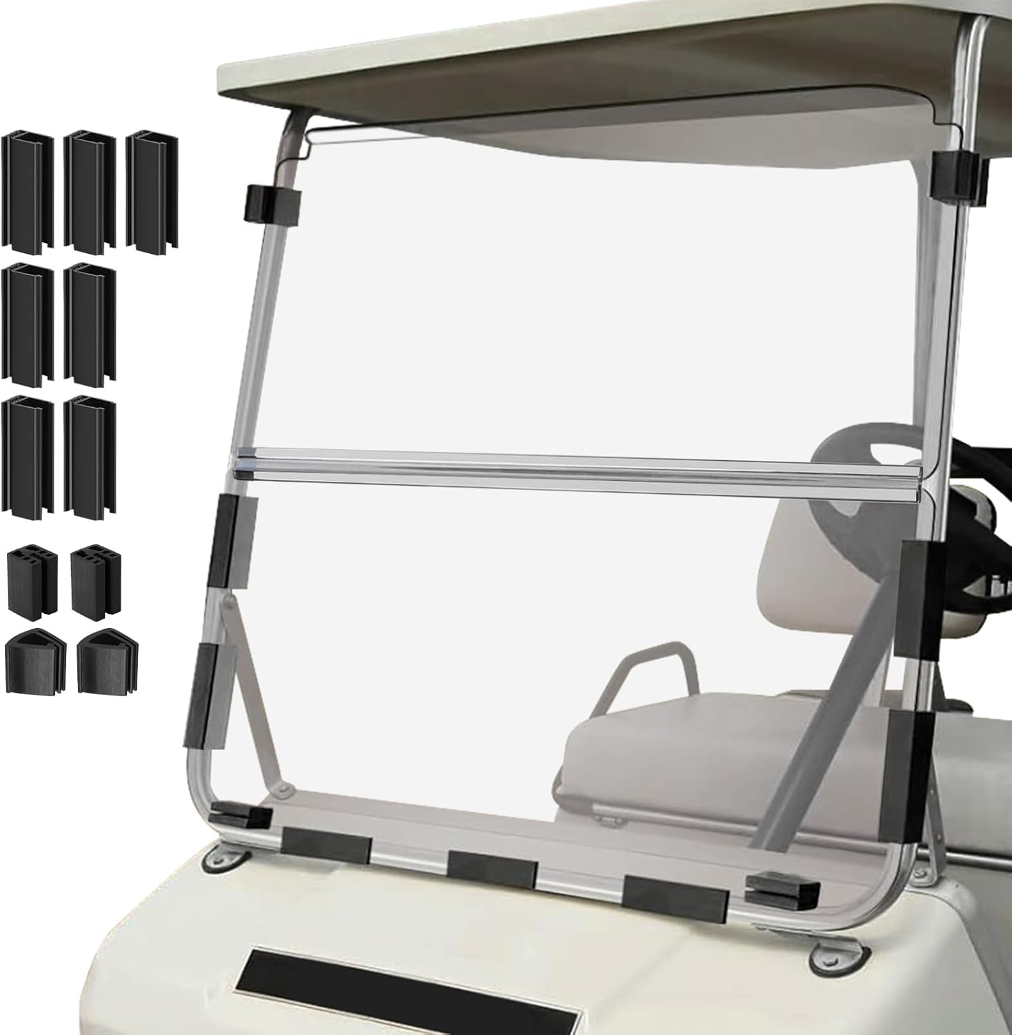 Amazon.com: Cartalia Golf Cart Foldable Windshield 3/16" (5MM) Only ...