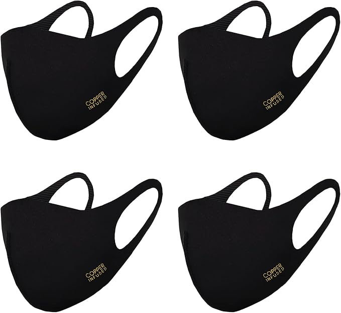 Amazon.com: Copper Fiber Reusable Fashion Face Mask – Copper Infused ...