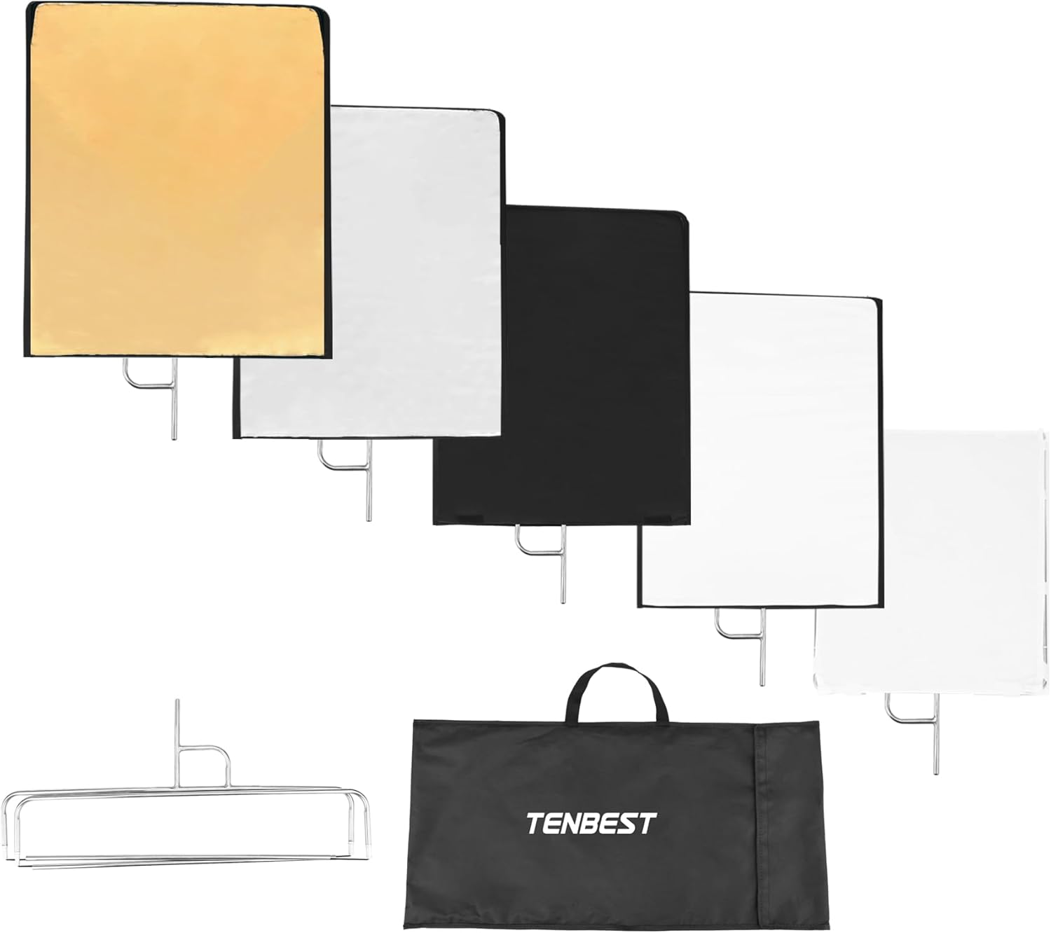 Amazon.com : TENBEST Photography Light Reflector Flag Kit, 30x35inches ...