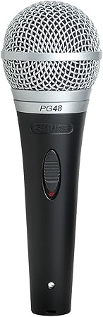 Amazon.com: Shure PG48-QTR Cardioid Dynamic Vocal Microphone with On ...