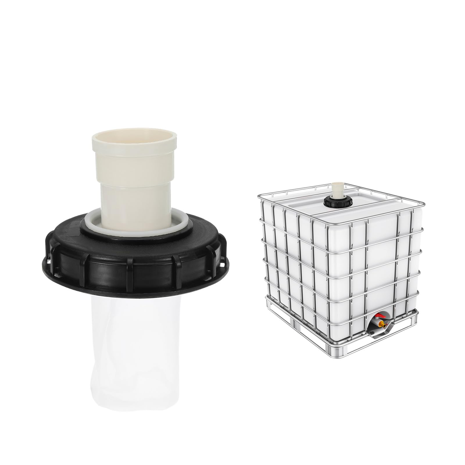 PATIKIL Straight IBC Lid Filter Cover, 163mm Plastic Ton Barrel Cover ...