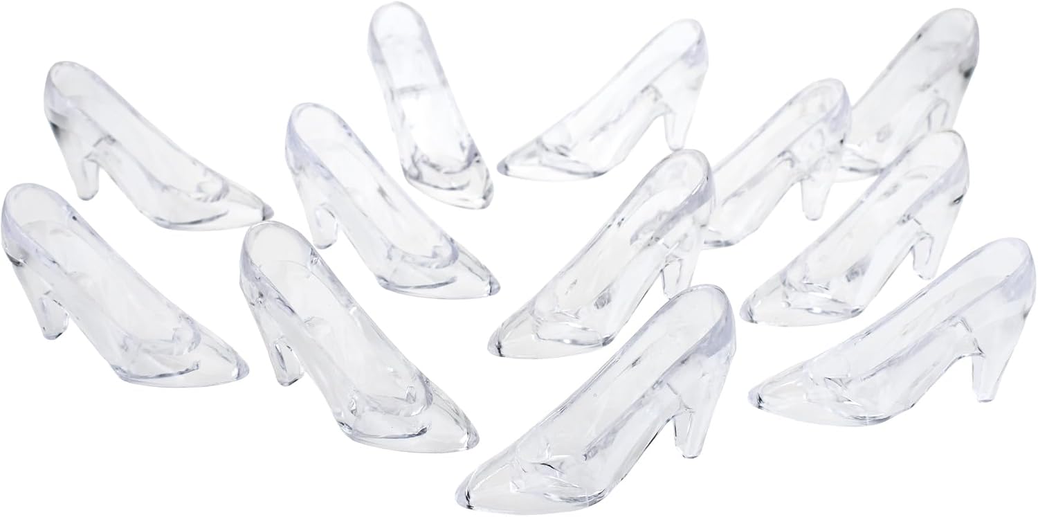 Amazon.com: Homeford Acrylic High Heel Slipper Wedding Decor Favors ...