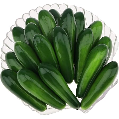 Amazon.com: Gresorth 2pcs Soft PU Artificial Cucumber Fake Vegetable ...