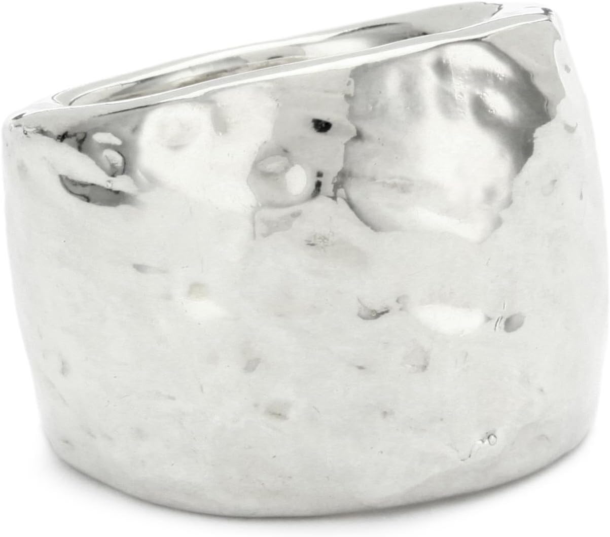 Amazon.com: Orit Schatzman Sterling Silver Hammered Ring, Size 8 ...