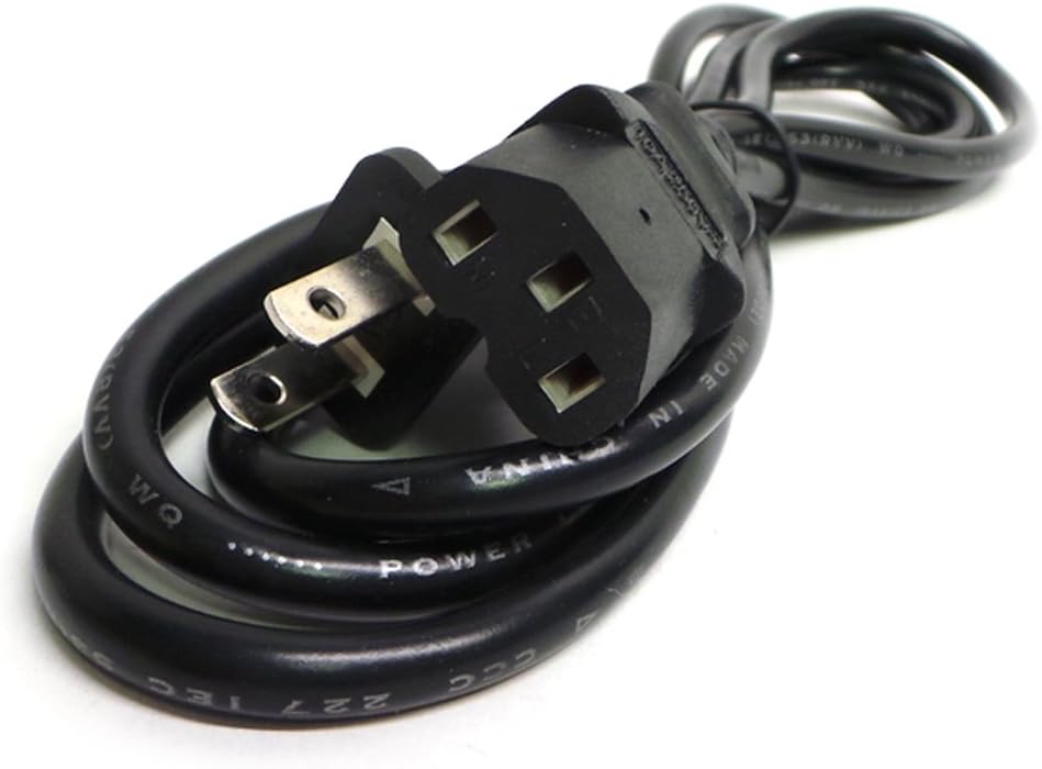 Amazon.com: 3-Prong 6ft (Foot) Power Cord With Notch Fits Genuine ...