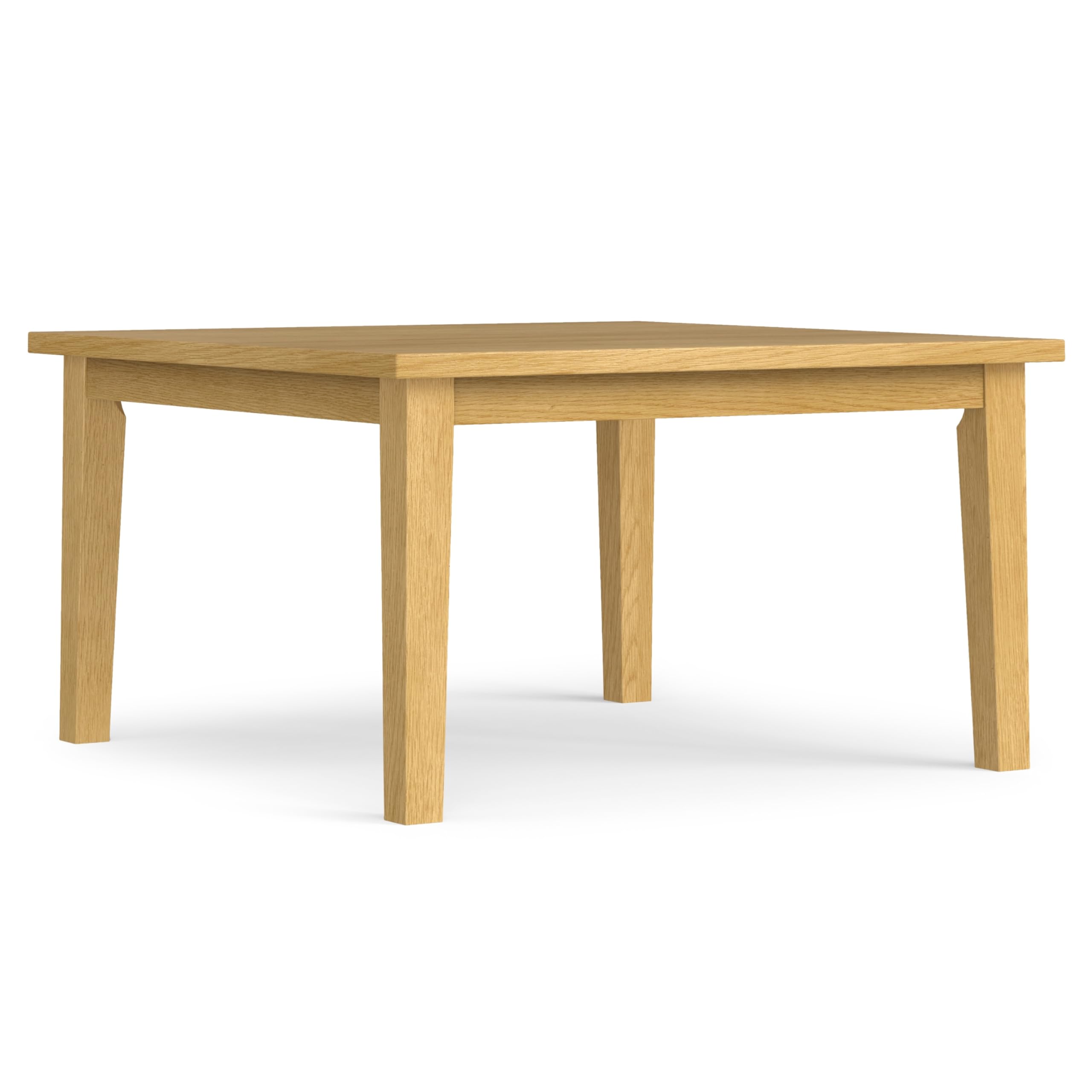 SIMPLIHOME Eastwood Square Dining Table, Solid Wood Oak Veneer in Oak ...