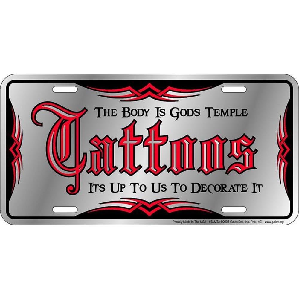 License Plate Tattoos